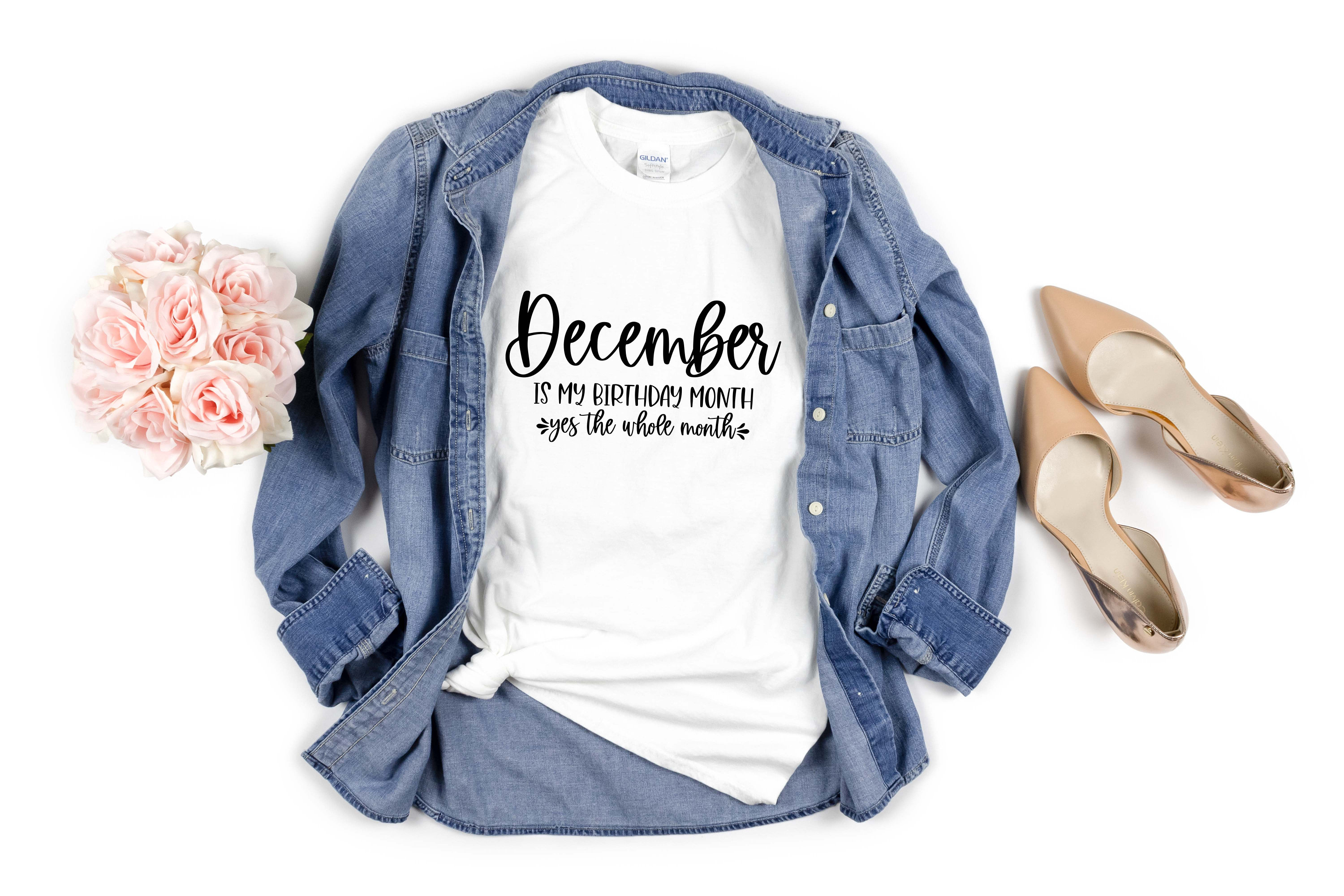 December Birthday SVG, Birthday Svg, Birthday Shirt Svg, Birthday Queen ...