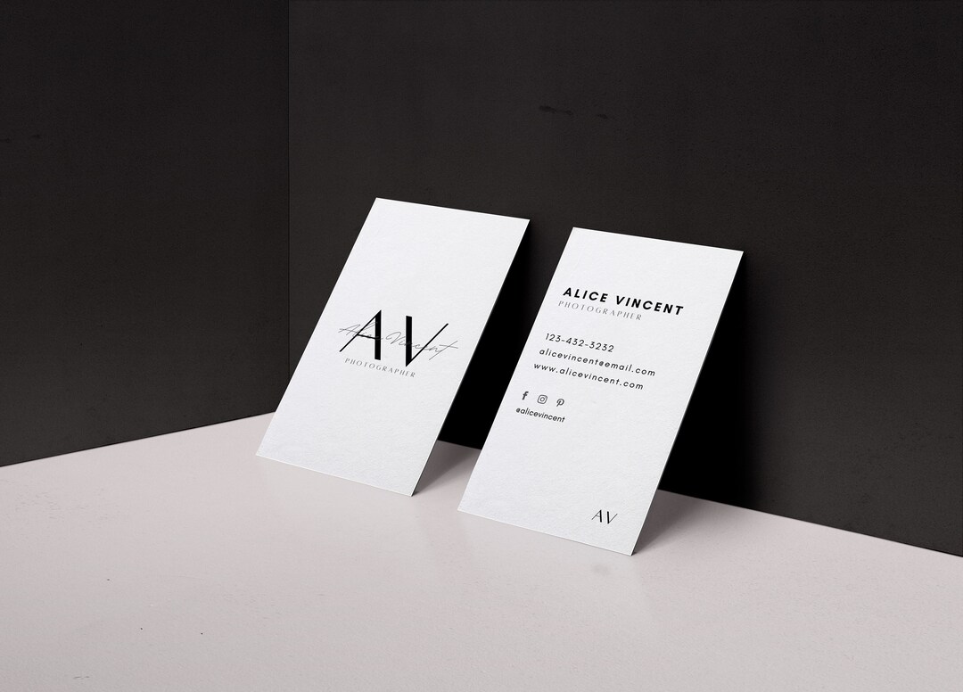 Minimal Business Card Timeless Business Card Business Card - Etsy