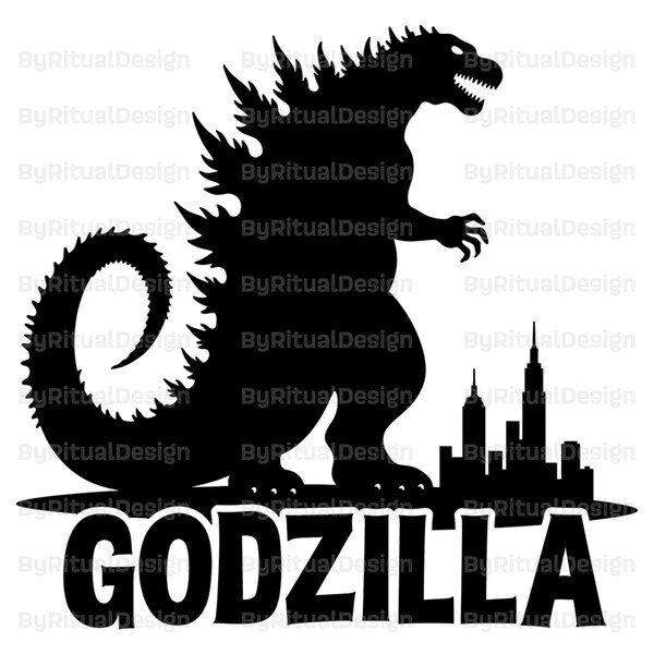 Godzilla Clip Art - Etsy
