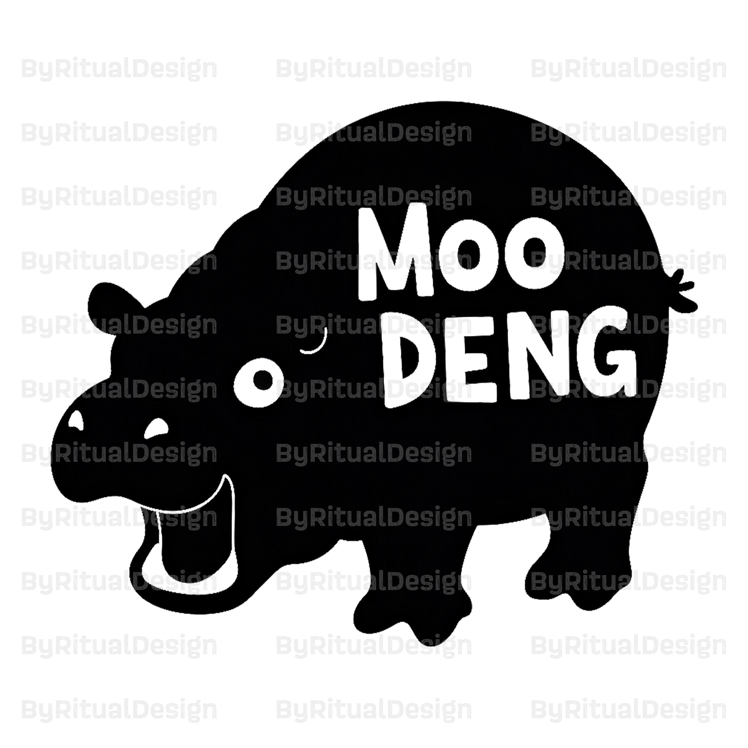 Moo Deng SVG & PNG, Moo Deng Clipart, Vector Image, Silhoutte ...