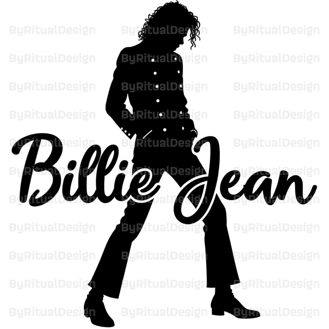 Michael Jackson SVG y PNG, Billie Jean Clipart, Imagen vectorial ...