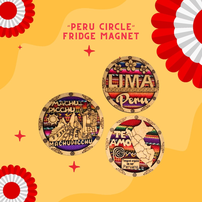 Maps/chullos/cholitos/peru Fridge Magnets!!! - Etsy