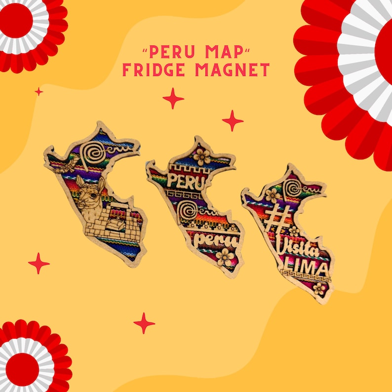 Maps/chullos/cholitos/peru Fridge Magnets!!! - Etsy