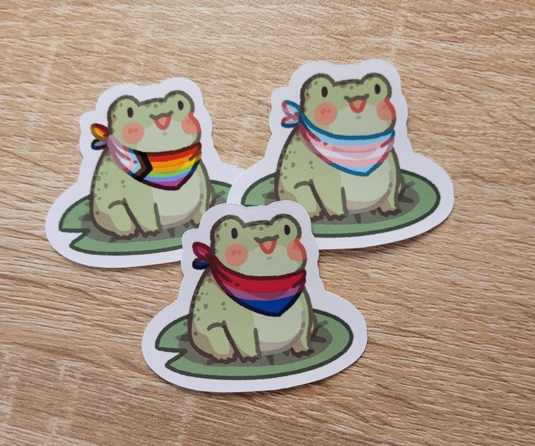 Pride Frog Stickers - Etsy