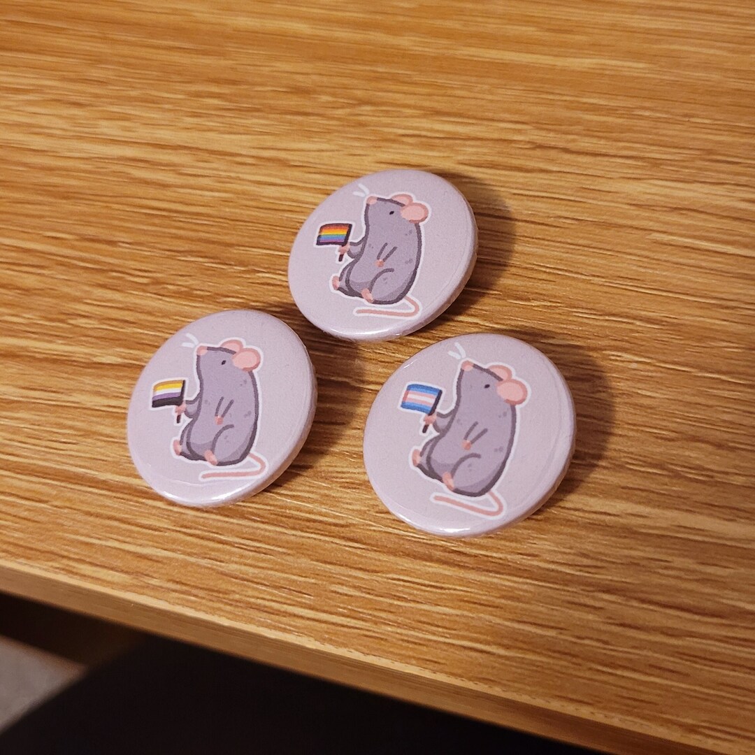 Pride Rat Badges - Etsy
