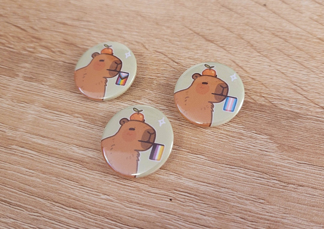 Pride Capybara Badges - Etsy