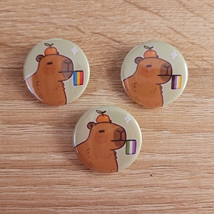 Pride Capybara Badges - Etsy