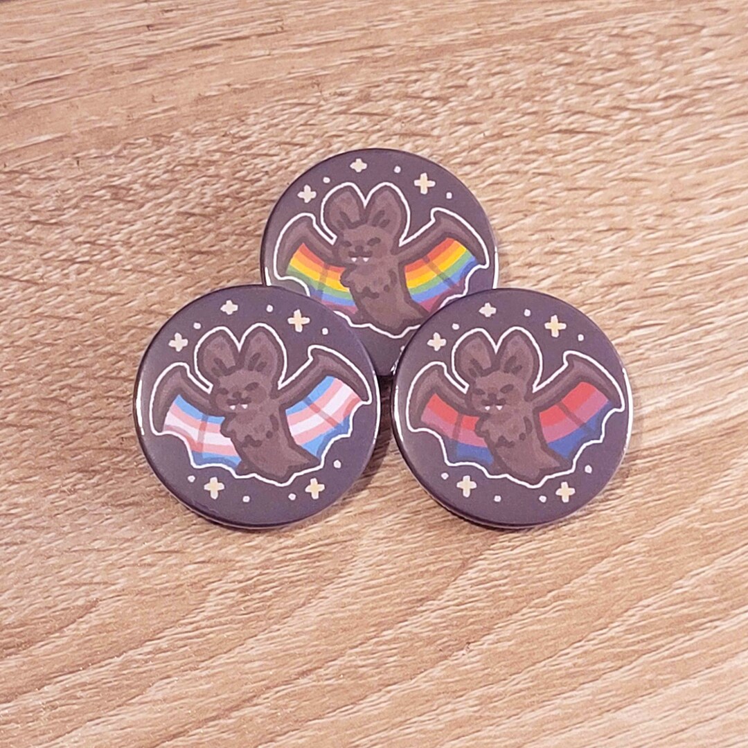 Pride Bat Badges - Etsy