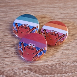 Chaotic Elmo Pride Badges - Etsy