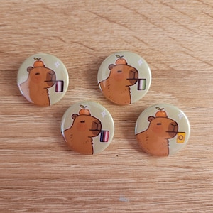 Pride Capybara Badges - Etsy