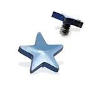 Star Dermal Top Surgical Steel 316L 1 Piece 16g 1.2mm, 4mm Top TD16G - Etsy