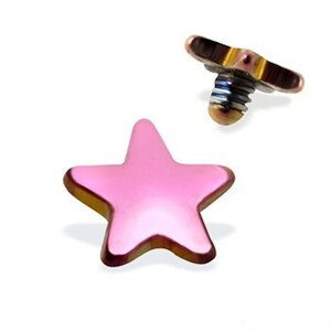Star Dermal Top Surgical Steel 316L 1 Piece 16g 1.2mm, 4mm Top TD16G - Etsy