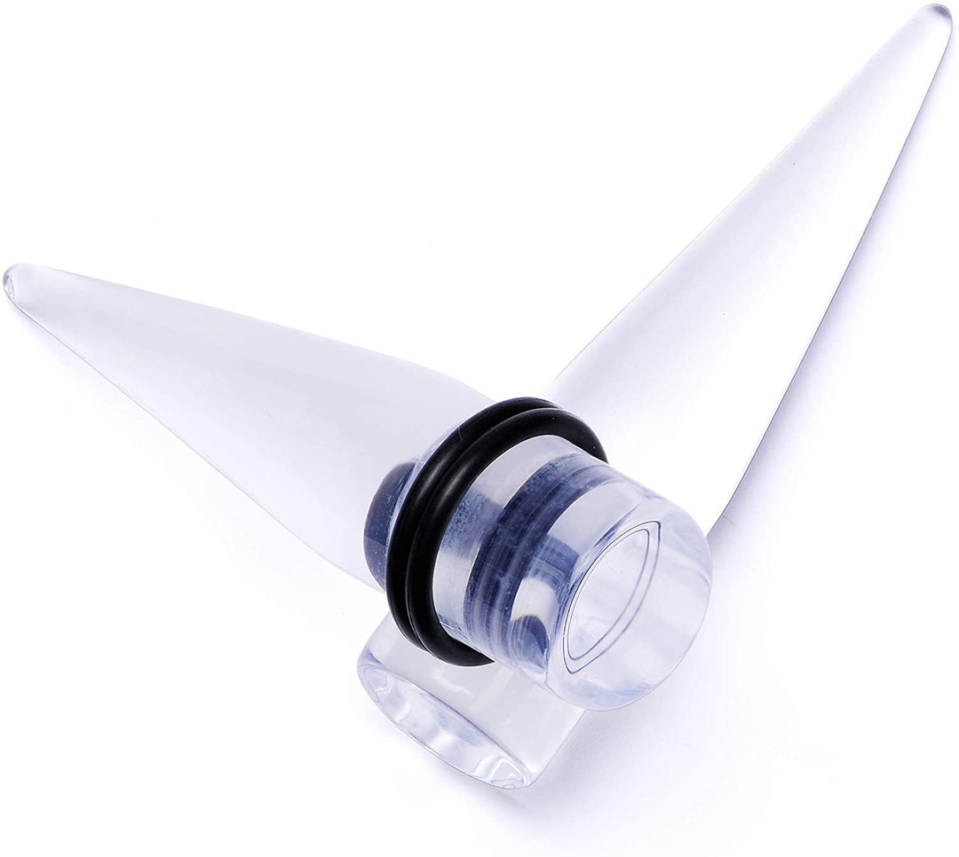 Clear Straight Tapers O-rings Acrylic 2 Pieces 1 Pair - Etsy