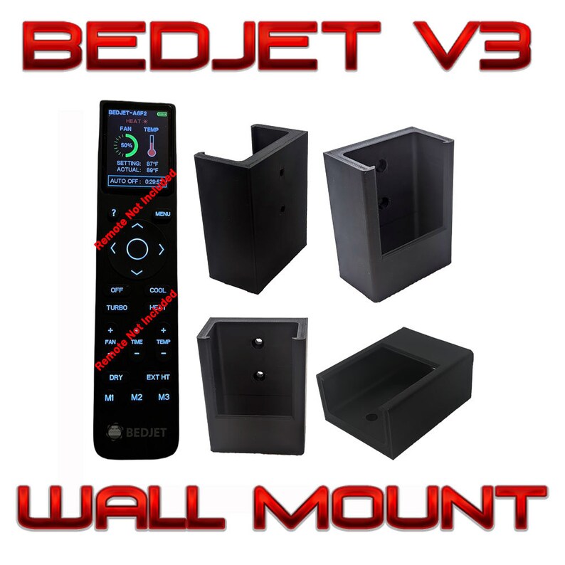 Bedjet V3 Remote Control Holder Wall Mount Bracket - Etsy