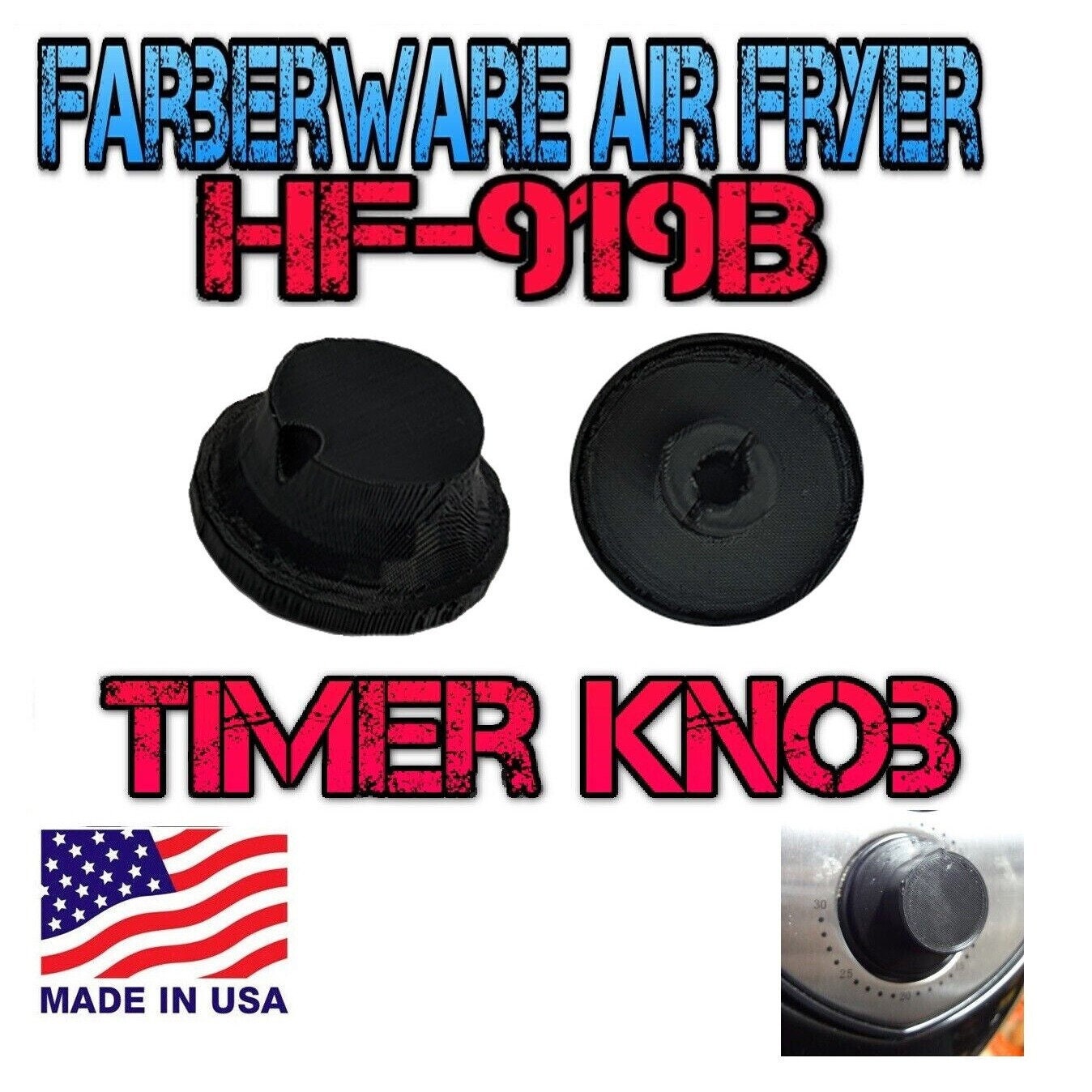Farberware Air Fryer Timer Knob Replacement for HF-919B Pin Shaft - Etsy