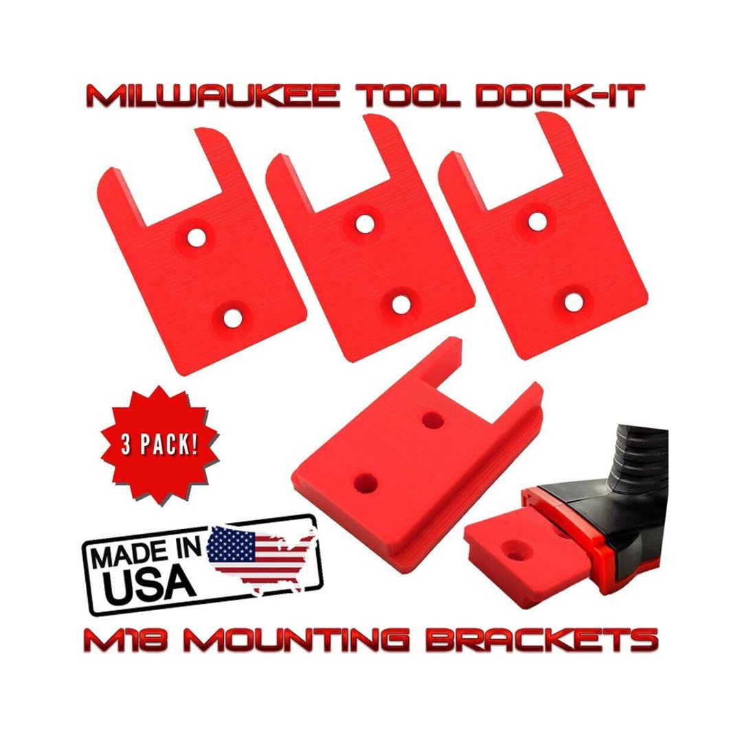 Milwaukee Tool Dock-it Mounting Brackets M18 Lithium-ion Drill, Saw ...