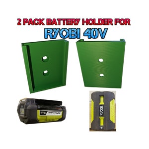 RYOBI GREEN Battery Wall/under Shelf Mount for Ryobi 40V 2 Pack - Etsy