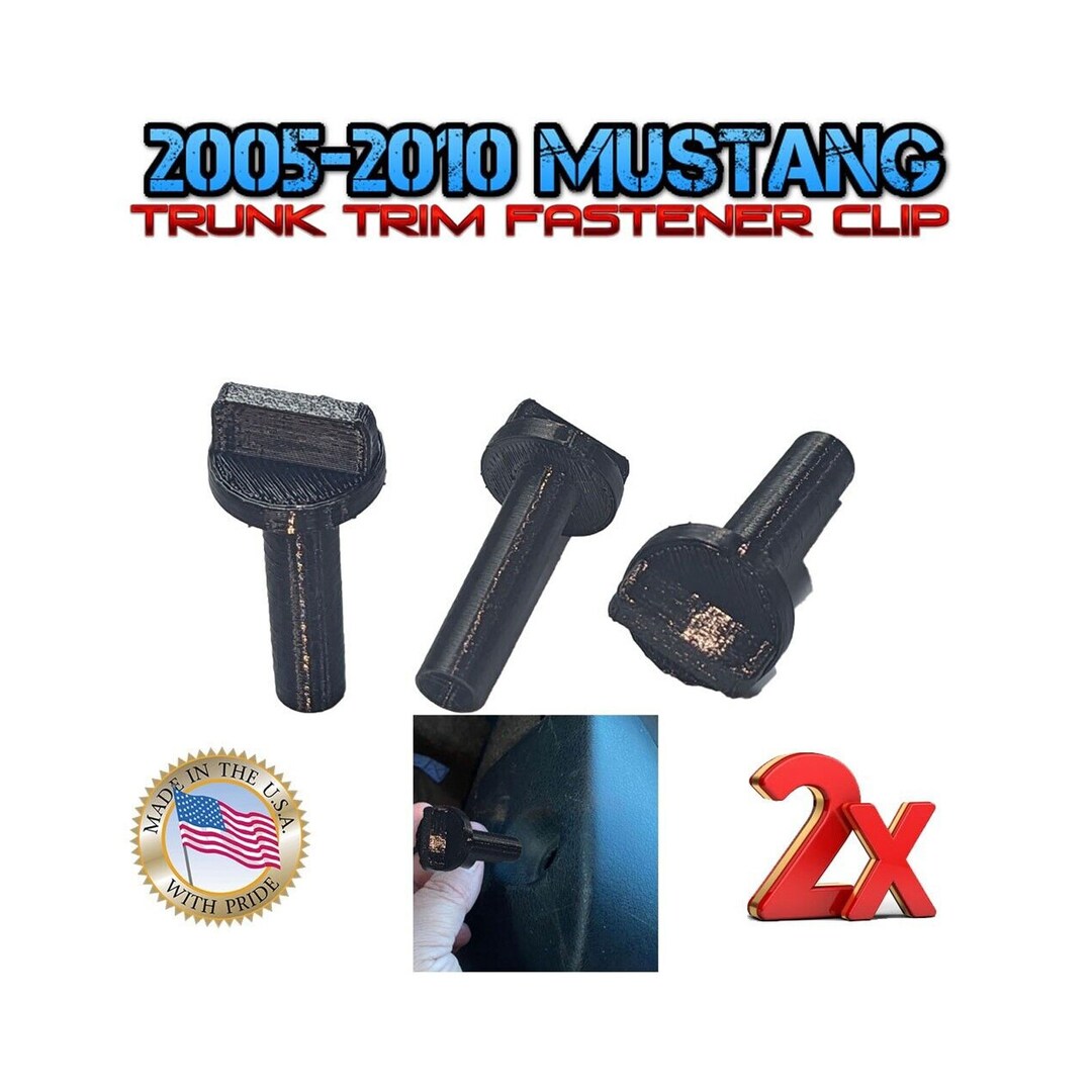 2x Mustang Trunk Trim Fastener Clip for FORD 2005-2010 Panel Boot Screw ...