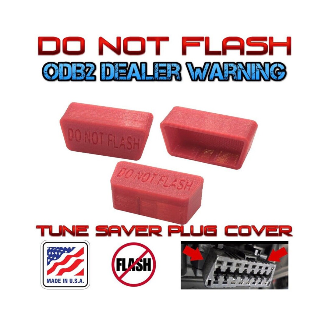 Do Not Flash OBD2 Port Cover Dealer Warning Tune Code Saver - Etsy