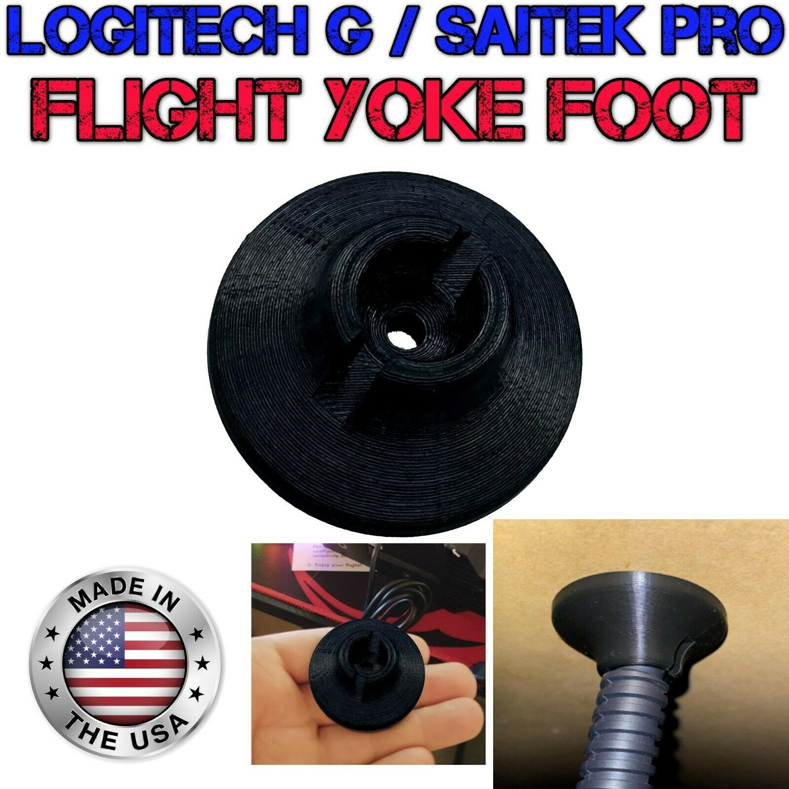 Logitech G / Saitek Pro Flight Yoke Mounting Screw Foot - Etsy