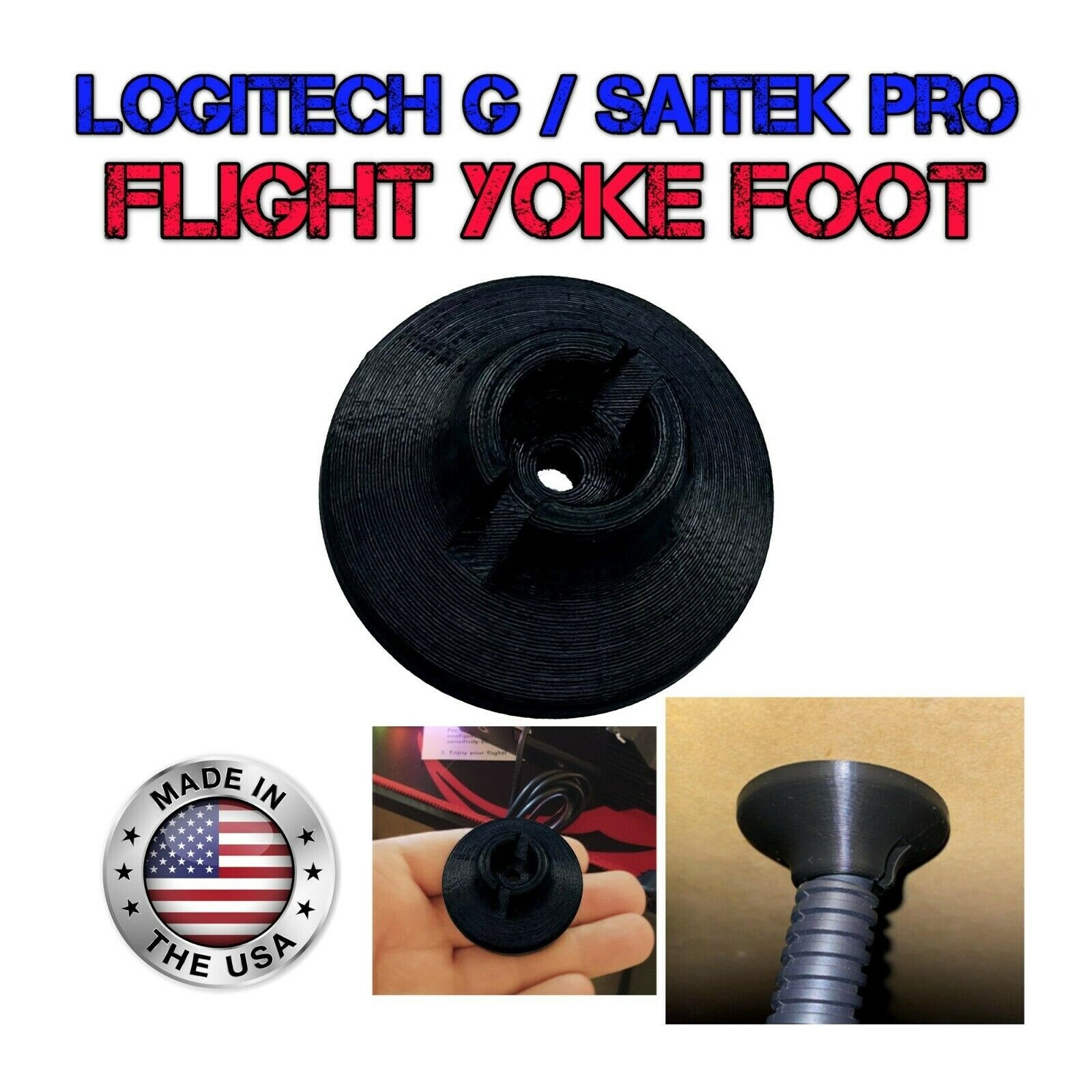 Logitech G / Saitek Pro Flight Yoke Mounting Screw Foot - Etsy