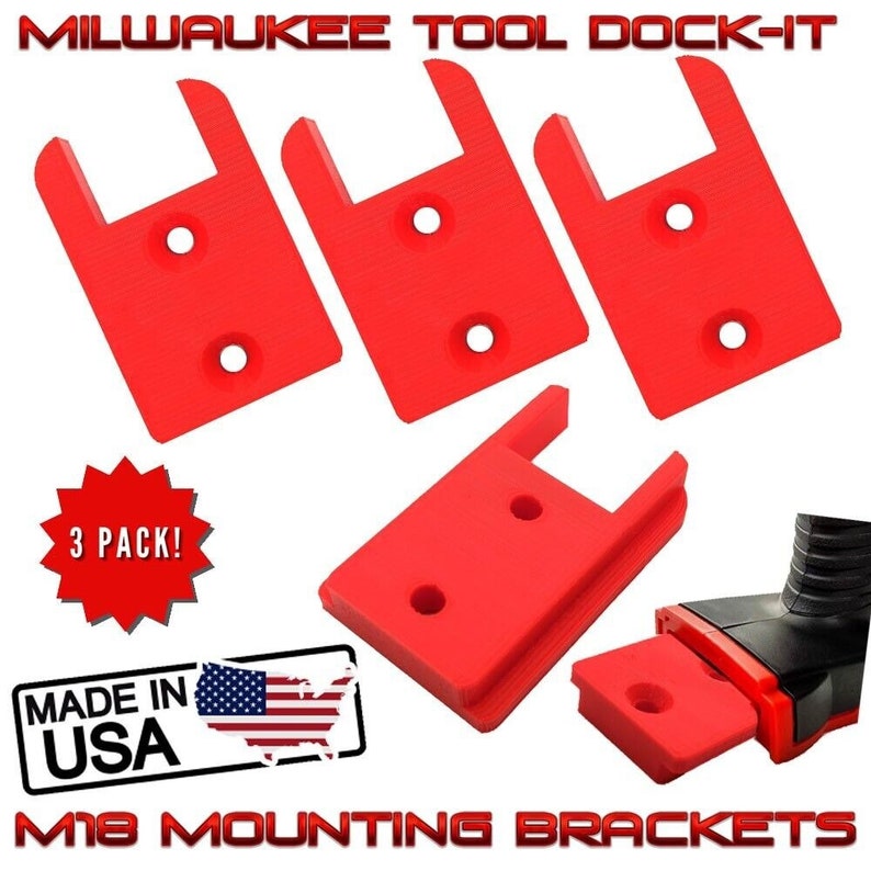 Milwaukee Tool Dock-it Mounting Brackets M18 Lithium-ion - Etsy