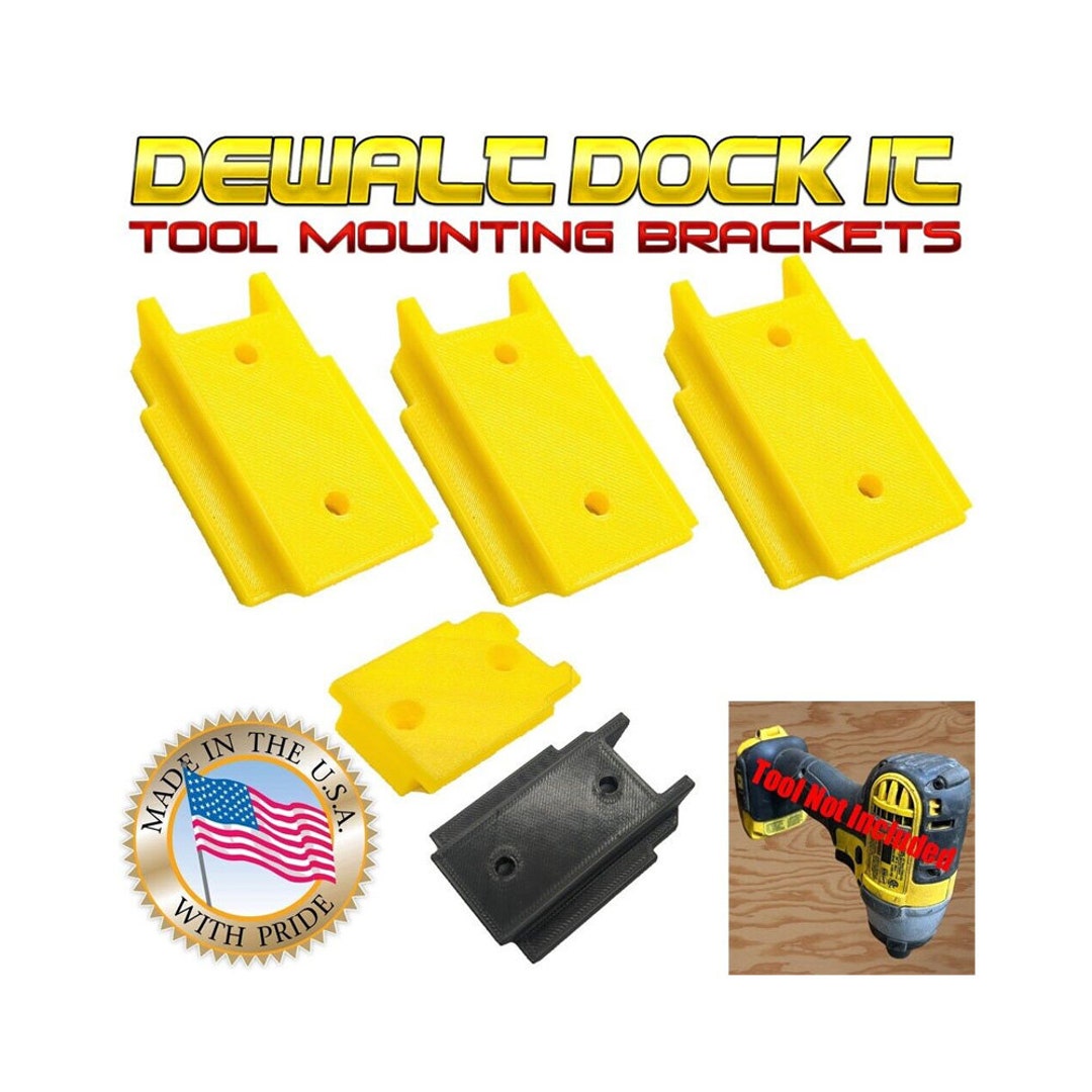 Dewalt Tool Dock-it Mounting Brackets for 20v Lithium-ion Drill, Saw ...
