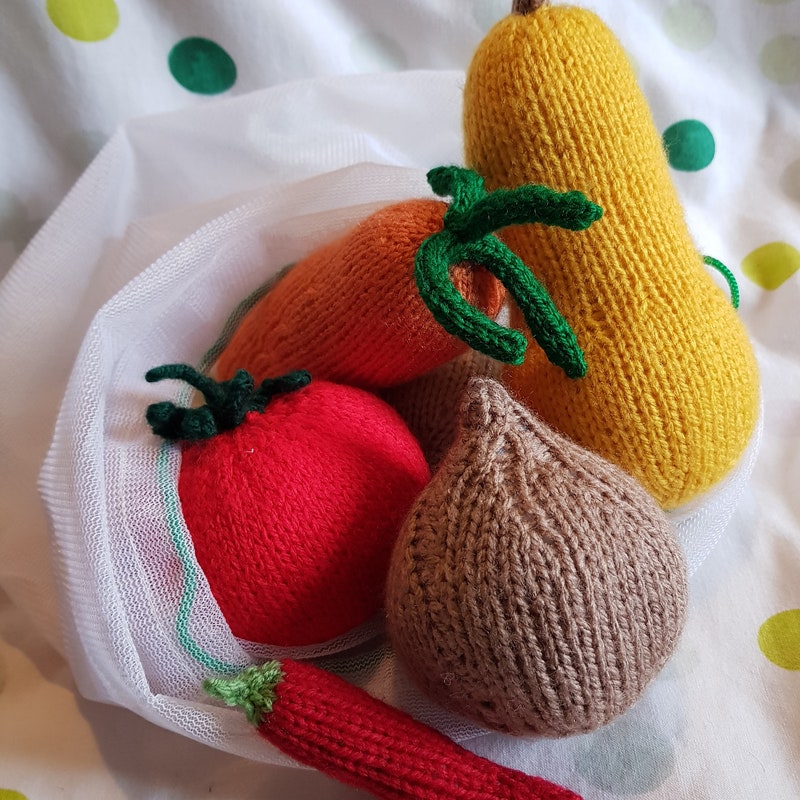 Knitted Vegetables - Etsy UK