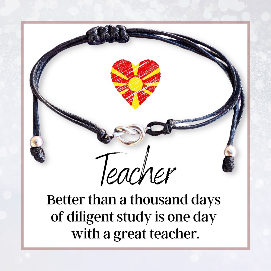 Teacher Bracelet, Daycare Teacher Appreciation Gift, Retirement Gifts ...