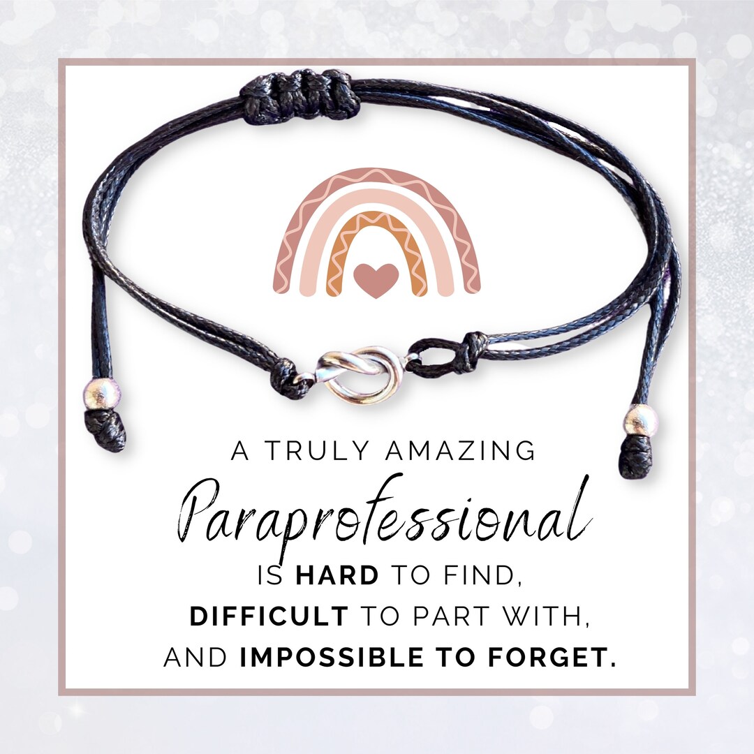 Paraprofessional Bracelet, End of School Year Gifts for Para From ...