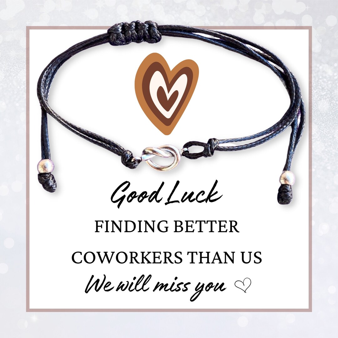 Work Bestie Bracelet, Co Worker Leaving Gift for Woman, Farewell Gifts ...