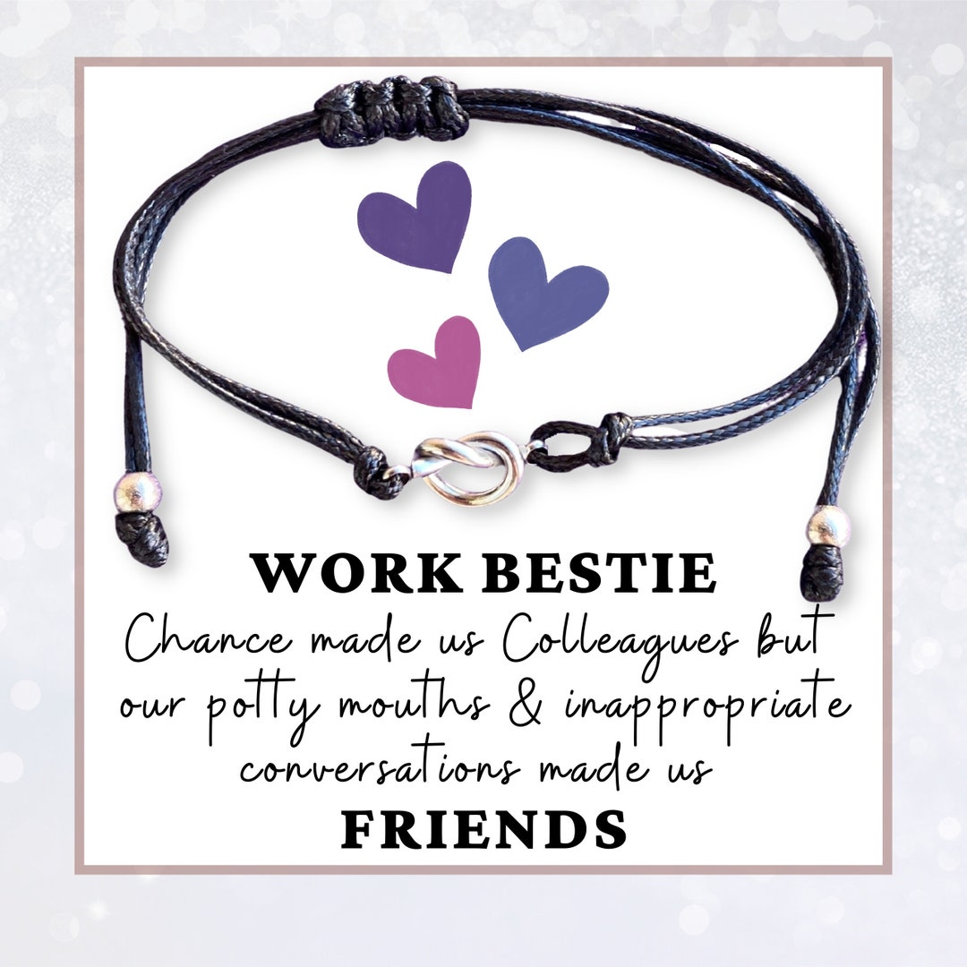 Work Bestie Bracelet for Women, Friendship Bracelet, Work Bestie Gifts ...