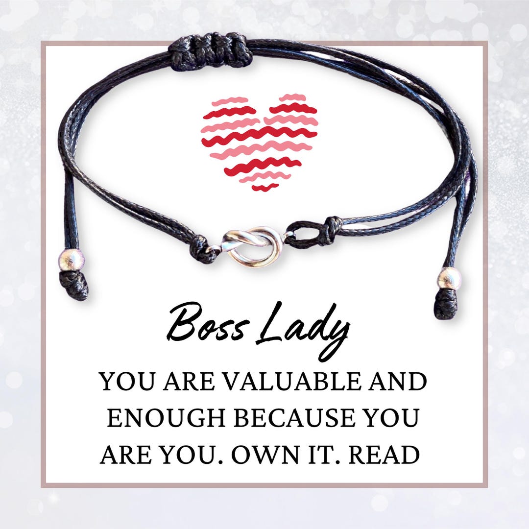 Boss Lady Bracelet, Coworkers Bracelets Girls, Leadership Gifts for ...