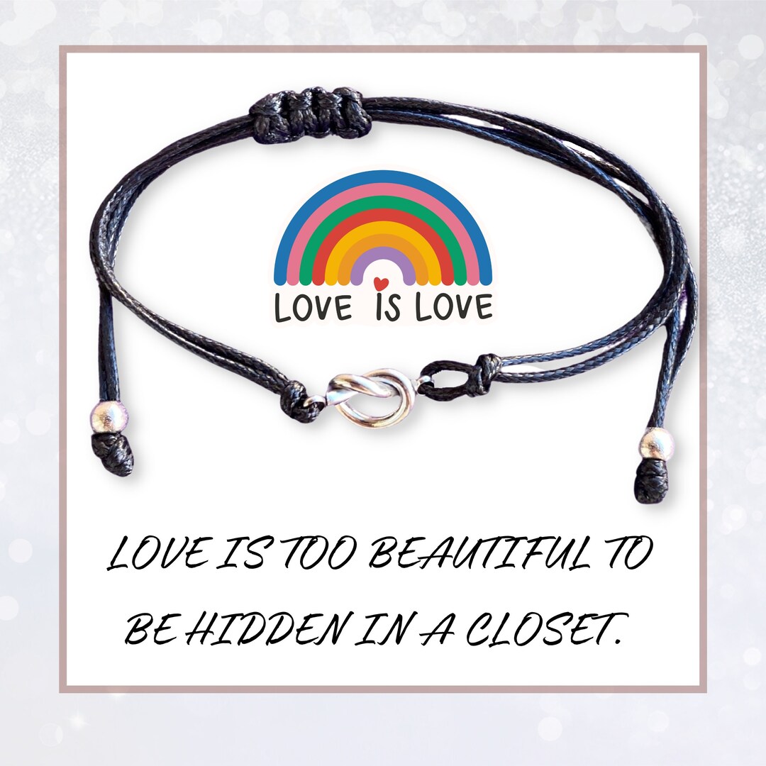Pride Bracelet, Subtle Pride Gifts for Women, Lgbtq Jewelry, Pride ...