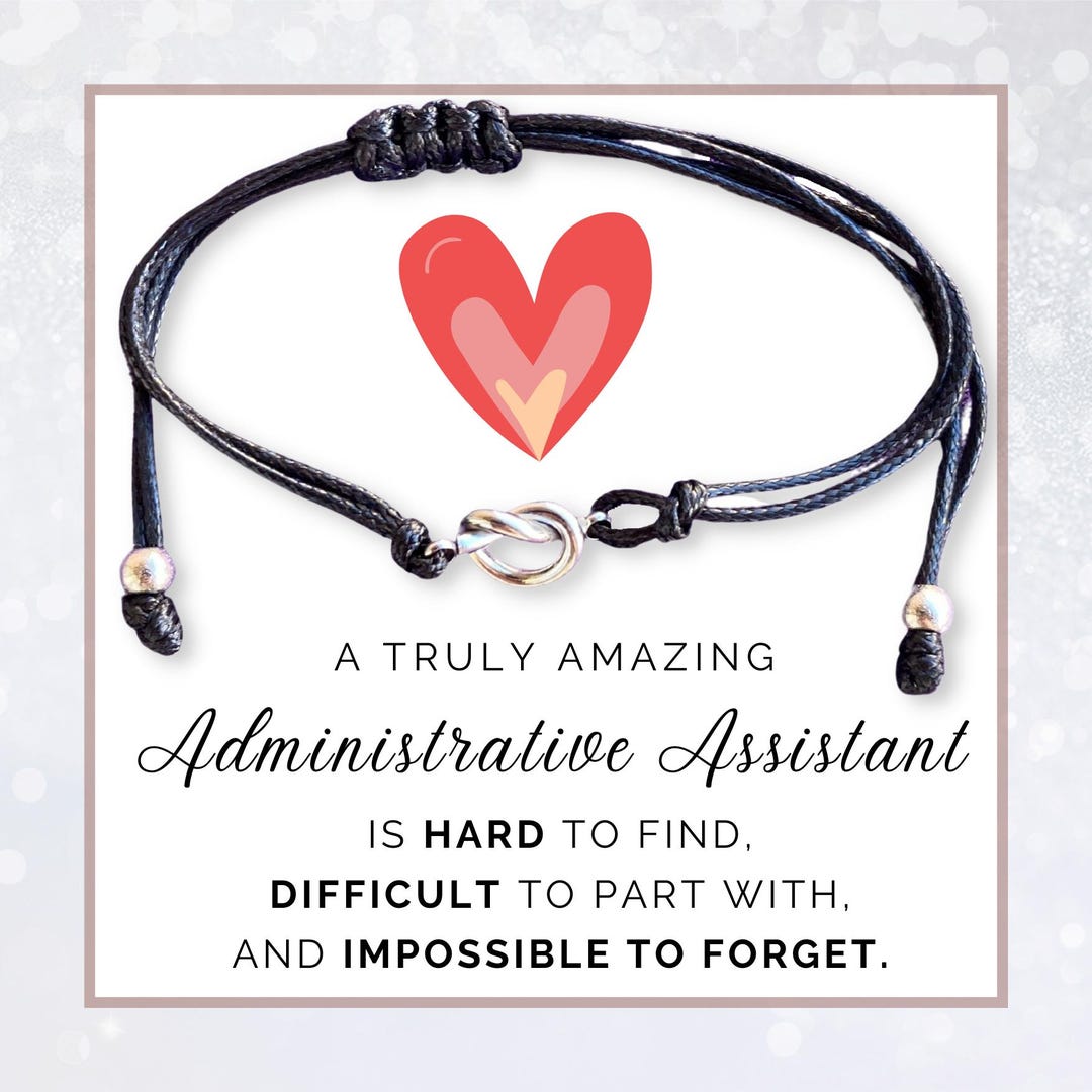 Administrative Assistant Gifts, Coworker Bracelet, Employee ...