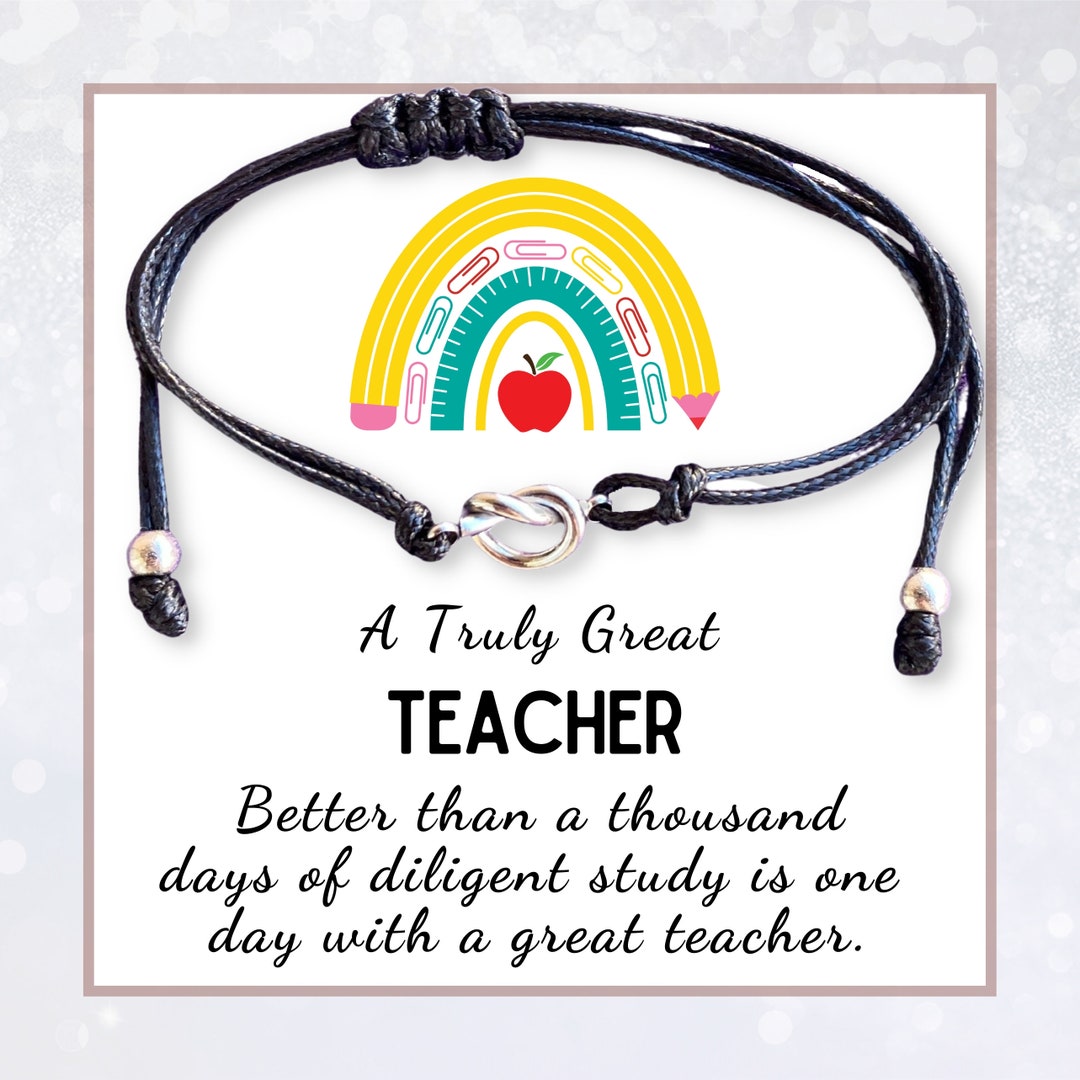 Teacher Bracelet, Teacher Appreciation Gifts Daycare, Congrats ...