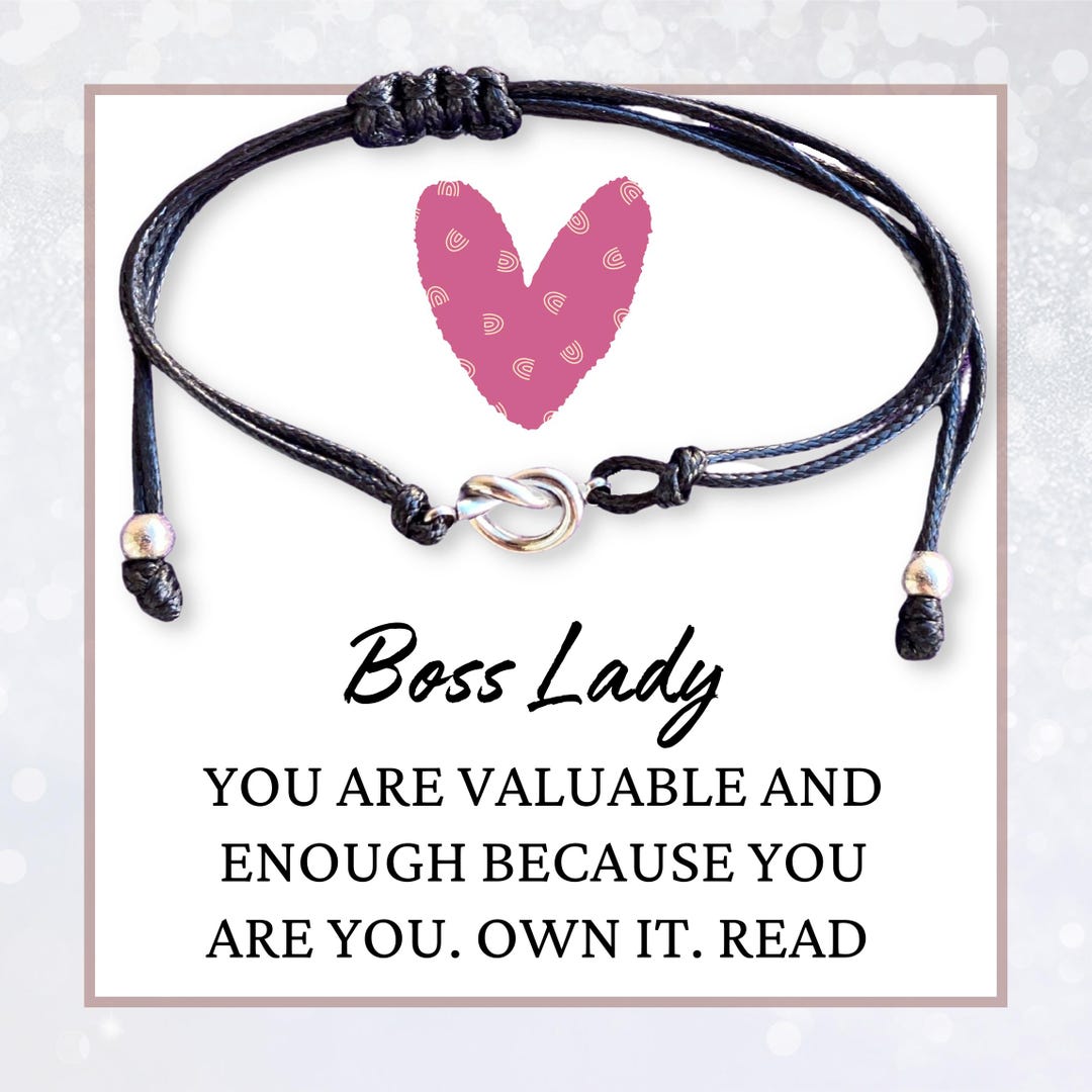 Boss Lady Bracelet, Coworkers Gift Girls, Leadership Gifts for Women ...