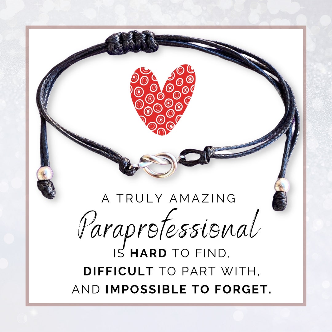Paraprofessional Bracelet, End of School Year Gifts for Para From ...