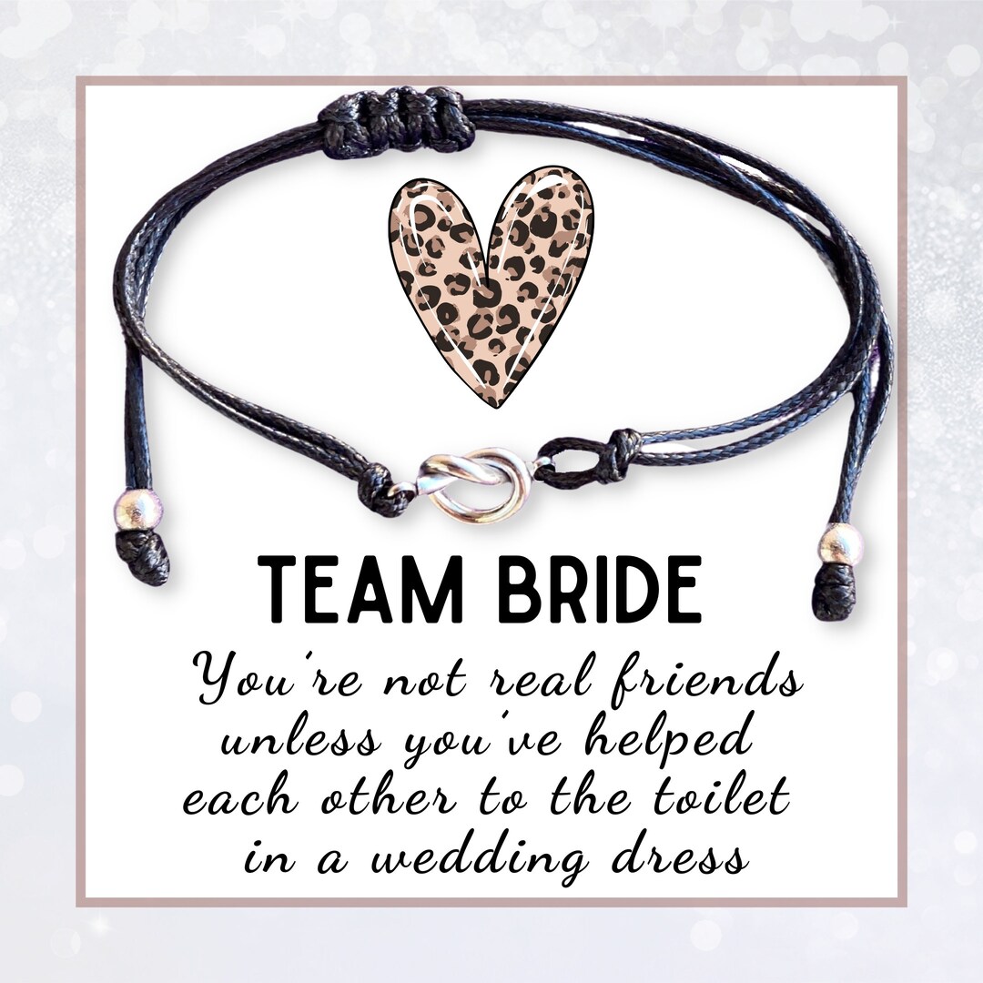 Team Bride Bracelets for Best Friends, Bride Squad Gifts, Bff Matching ...