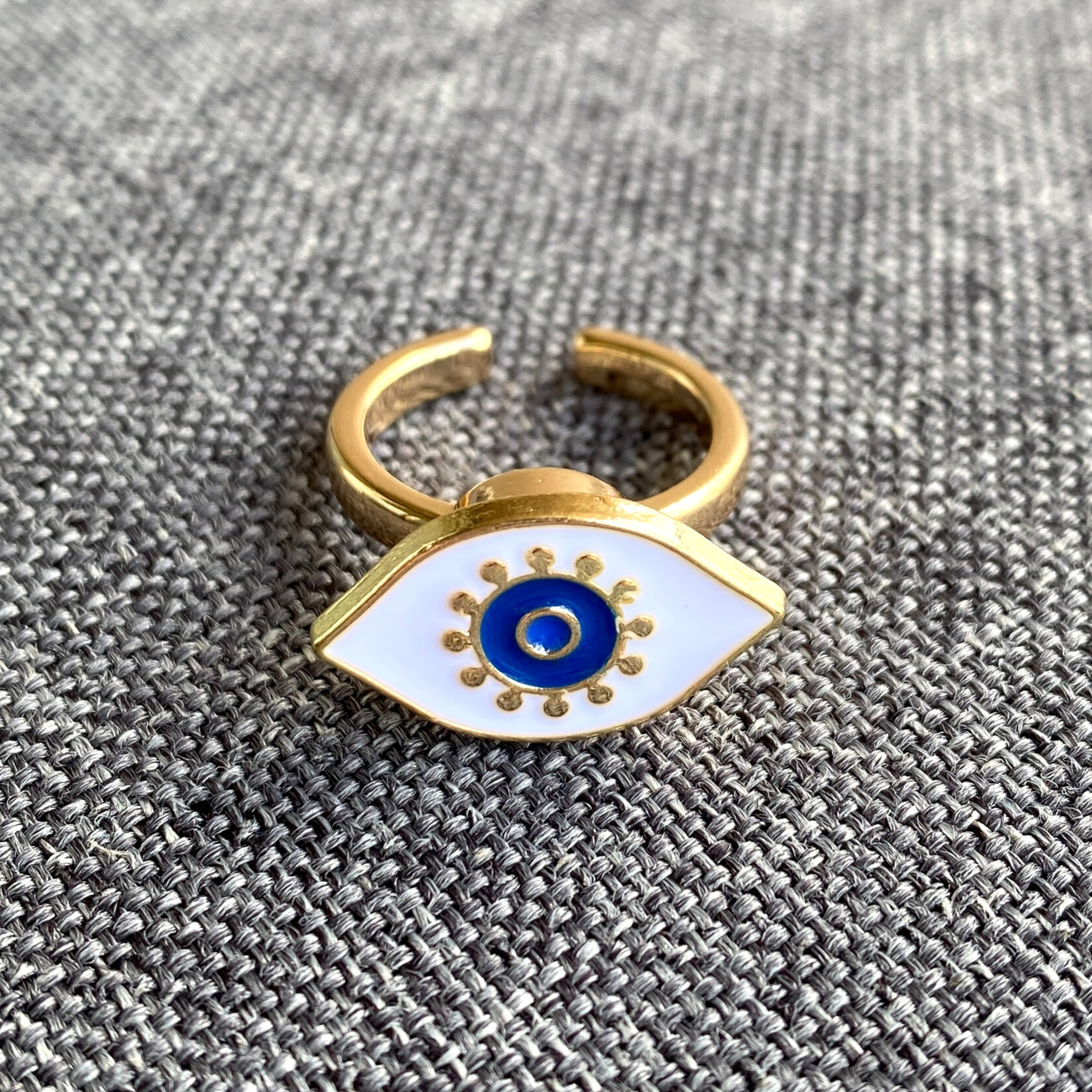 Evil Eye Ring, Best Friend Rings, Birthday Gift, Celestial Friendship ...