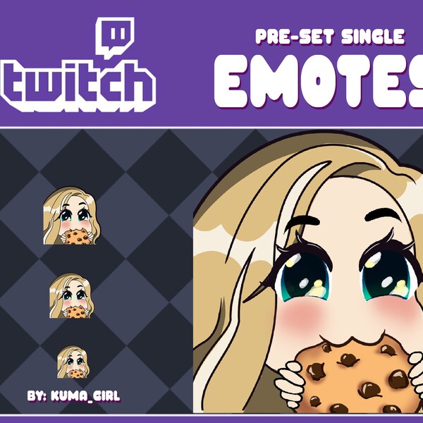 Emotes Twitch Emote Girl Hair - Etsy