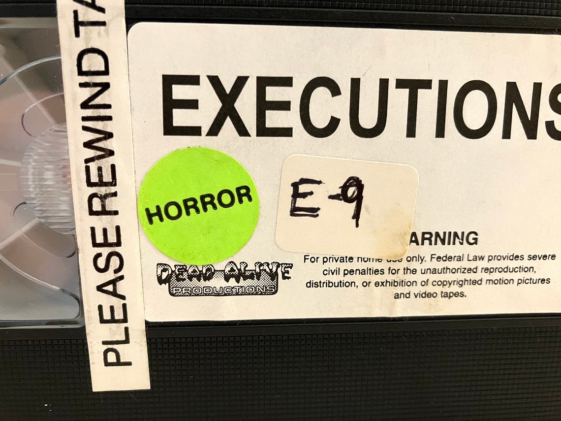 Executions 1995 British Version VHS Very Rare Mondo Documentary VHS ...