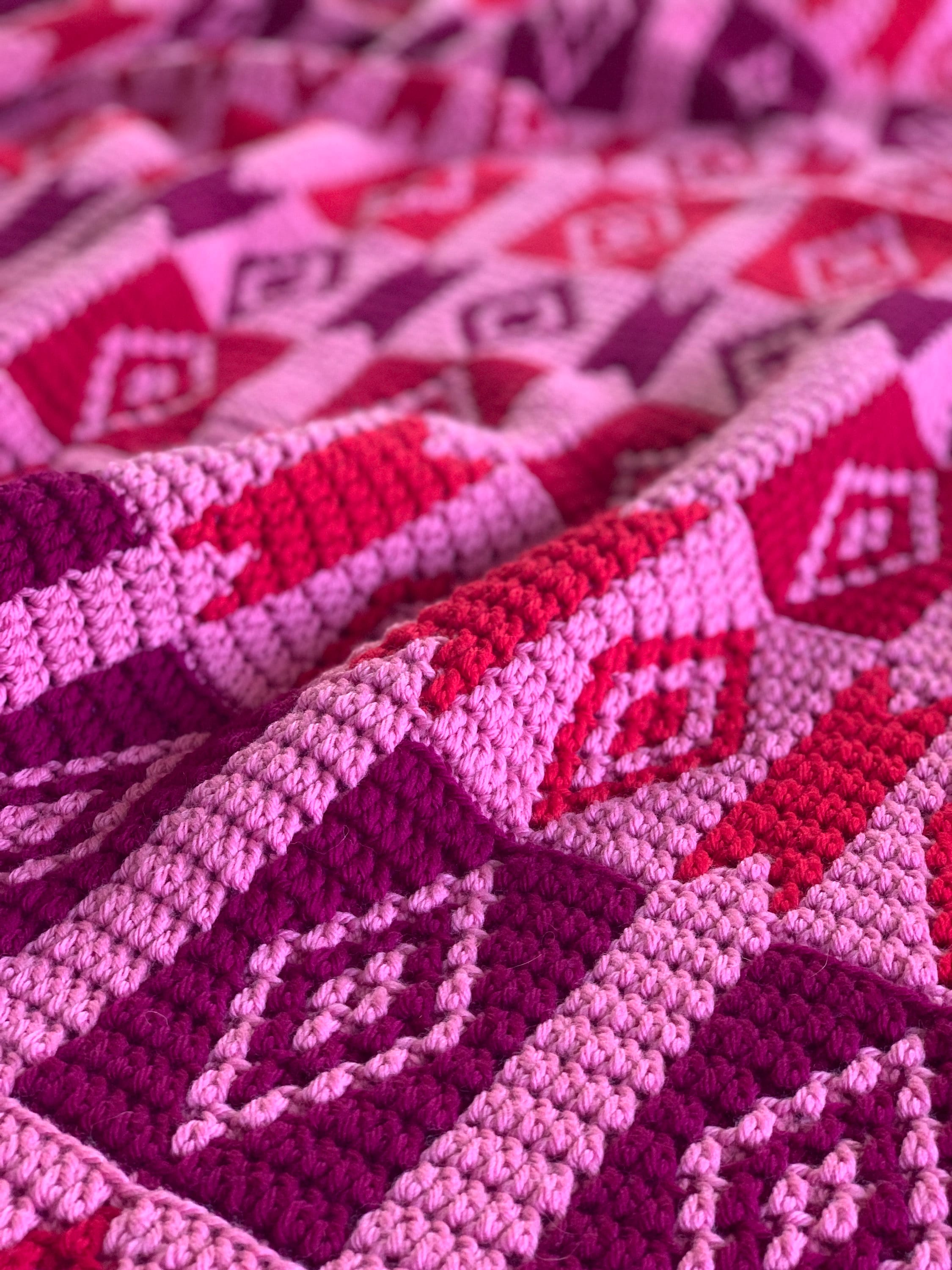 Deck of Diamonds Mosaic Overlay Crochet Pattern - Etsy