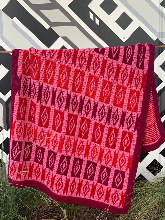 Deck of Diamonds Mosaic Overlay Crochet Pattern - Etsy