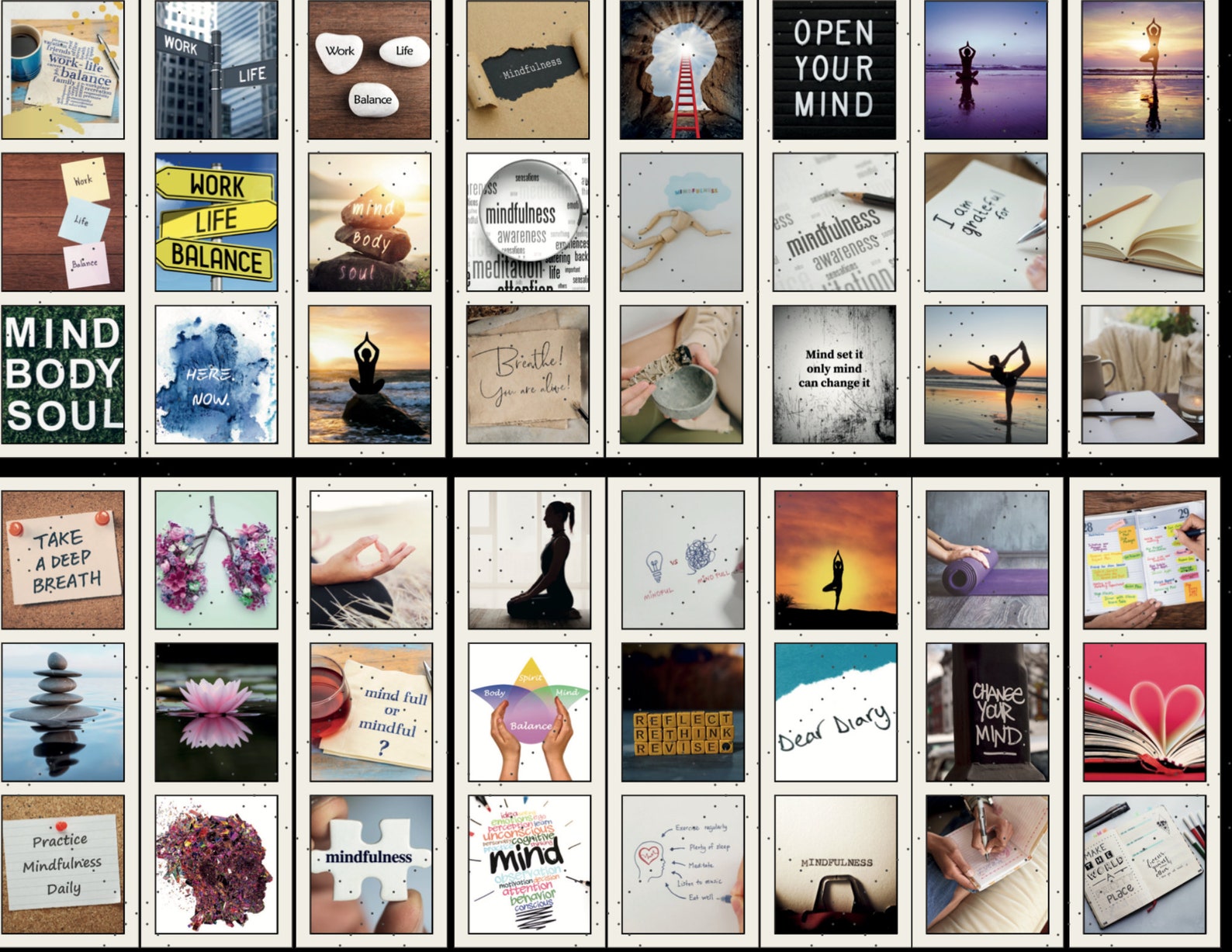 Goals - Digital Vision Board Printable - Manifest Your Dreams Instantly ...