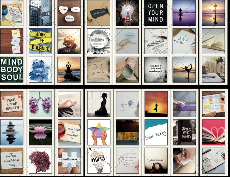 Goals - Digital Vision Board Printable - Manifest Your Dreams Instantly ...