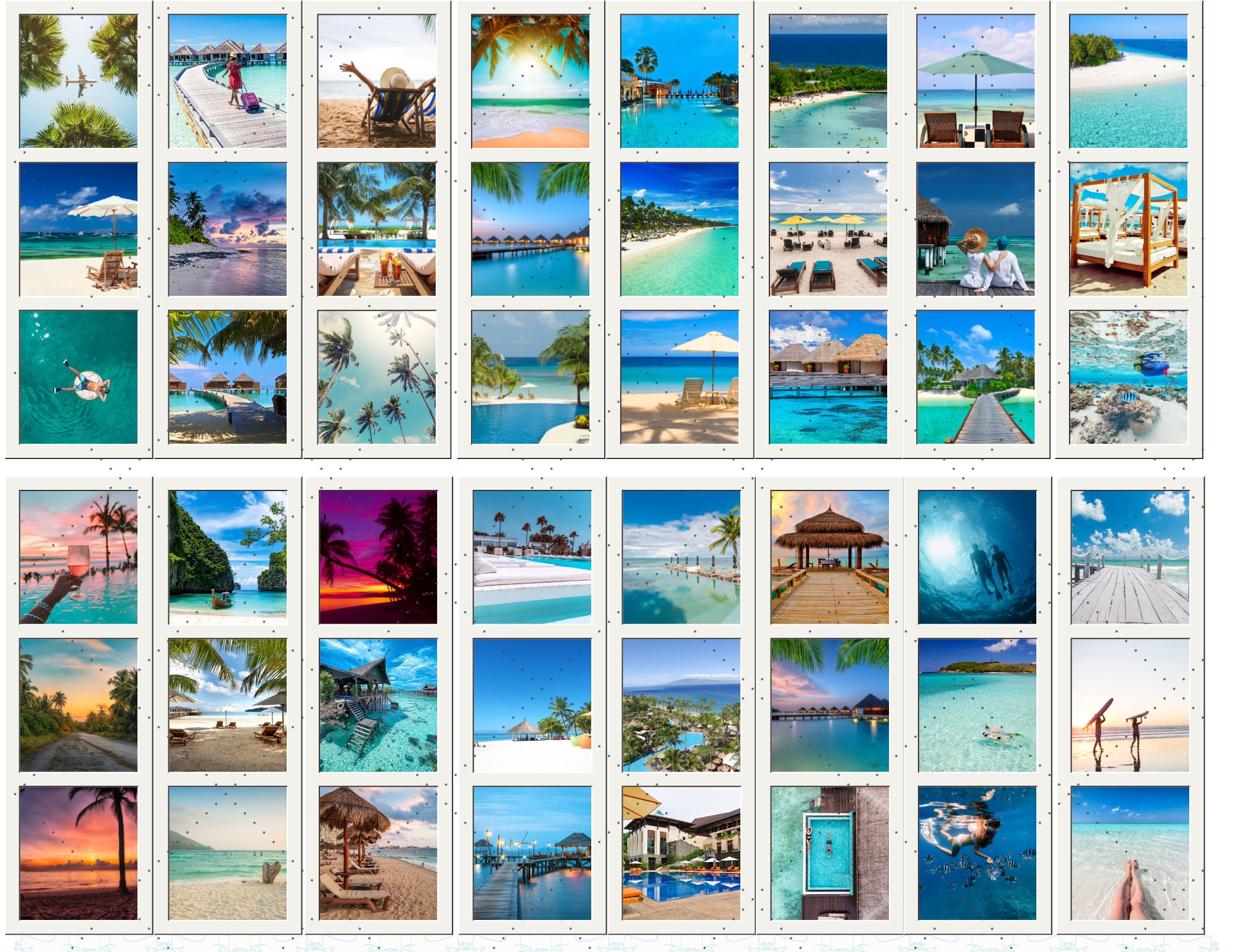 Travel Digital Vision Board Printable Manifest Your Dreams Instantly - Etsy
