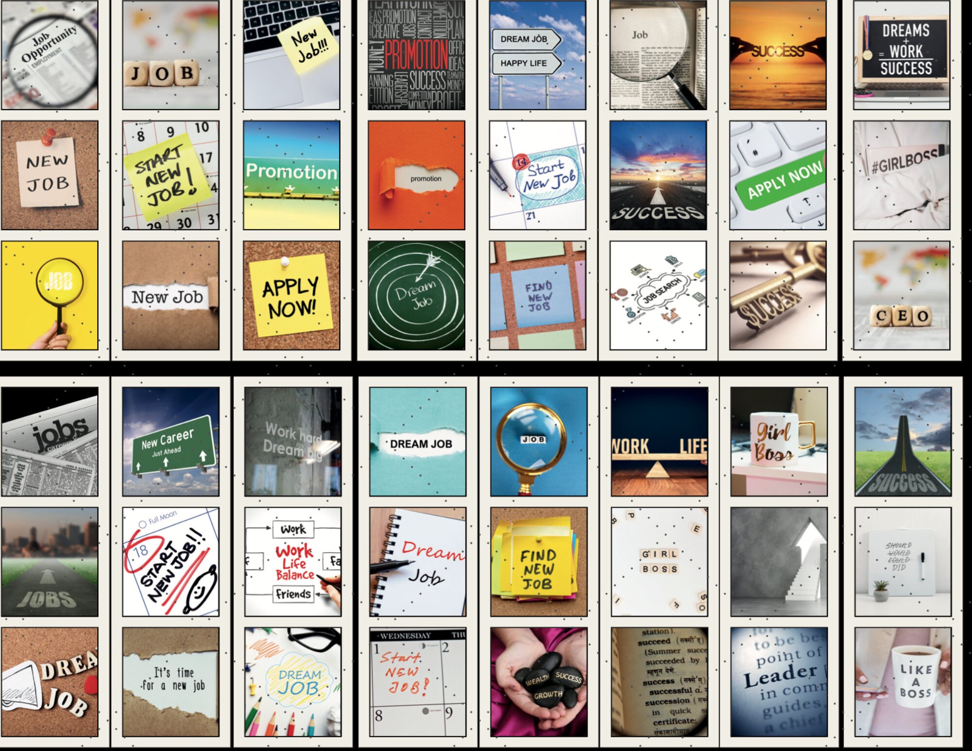 Goals - Digital Vision Board Printable - Manifest Your Dreams Instantly ...