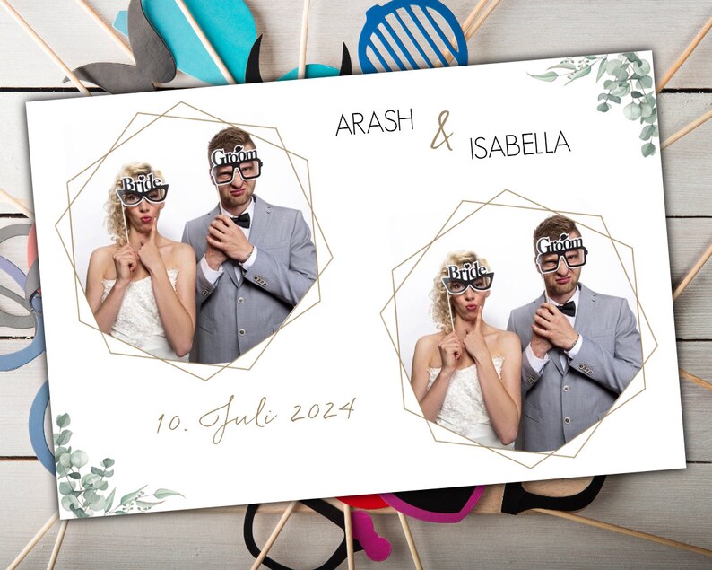Photobooth Template Print Template Print Design Wedding Party Birthday ...