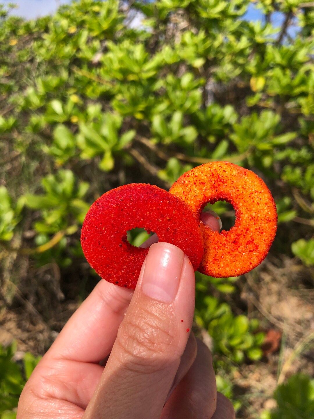 5oz. Li Hing Mui Peach Rings - Etsy